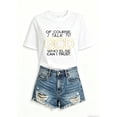 Women's T-Shirt Heart Line Art Design Pattern Short Sleeve Crew Neck ...