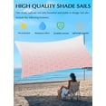Abstract Texture Sun Shade Sail 6.5'X10' Classic Pink Gradient Line UV ...