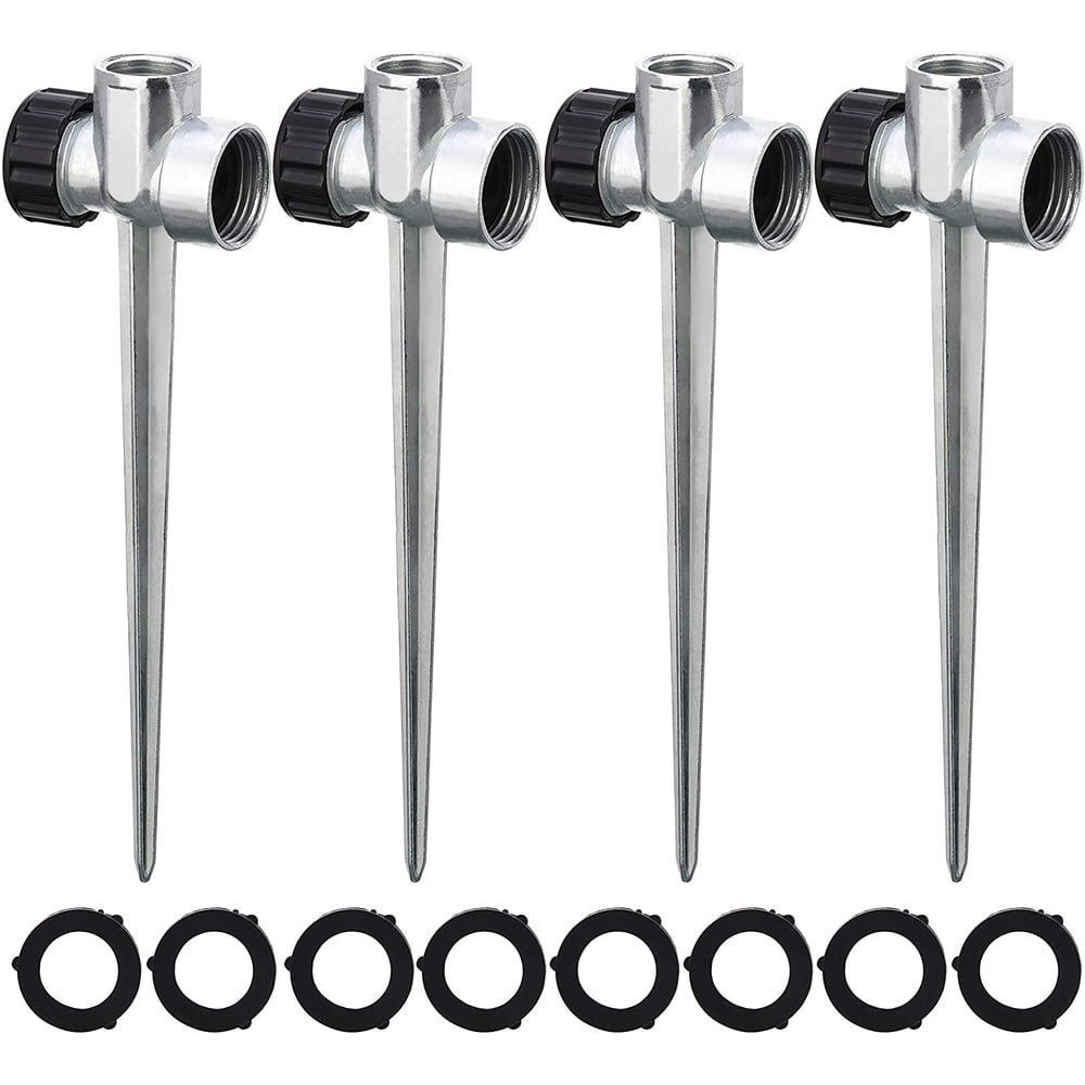 Tool Daily Sprinkler Spike Base, 1/2 Inch Pipe Thread, Zinc Flow Thru ...