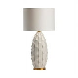 Cambridge Modern 35-Inch Living Room Table Lamp, Ceramic Base, White ...