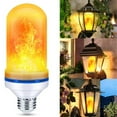 Behome LED Flame Light Bulbs, 4 Modes Flickering Flame Effect, Gravity ...