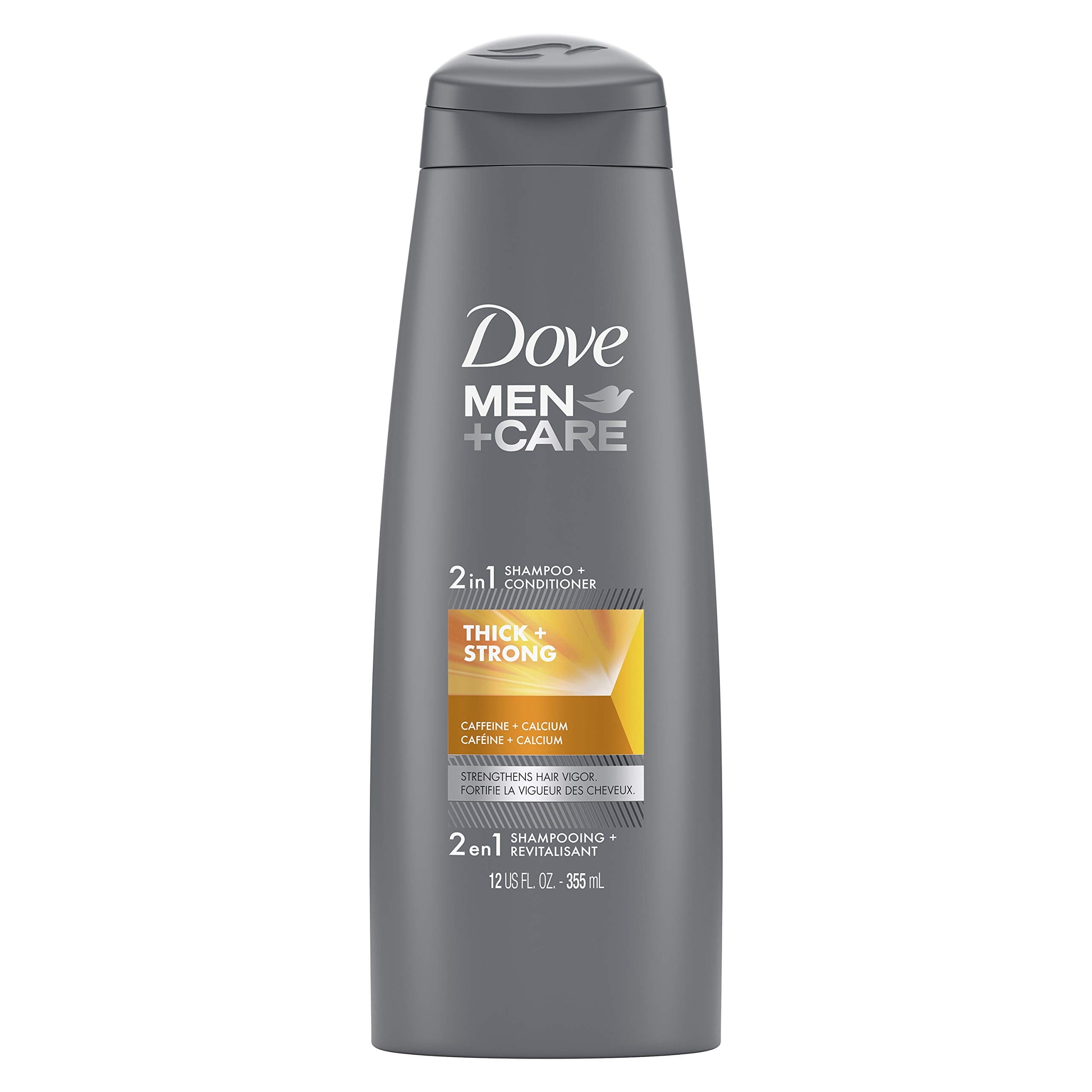 Dove Men+Care 2-in-1 Shampoo and Conditioner, Thick and Strong, 12 Oz ...