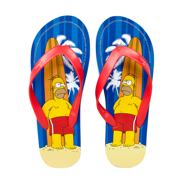 Sandalia Los Simpson Color Azul Para Caballero Talla 26 Simpsons ...