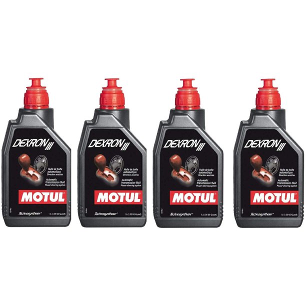 Motul 105776 Set of 4 Dexron III Automatic Transmission Fluid 1-Liter ...