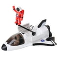 Dazmers Kids Fun Space Shuttle Explorer Toy with 2 Astronauts, Mechanical Arm and Rover - Lights ...