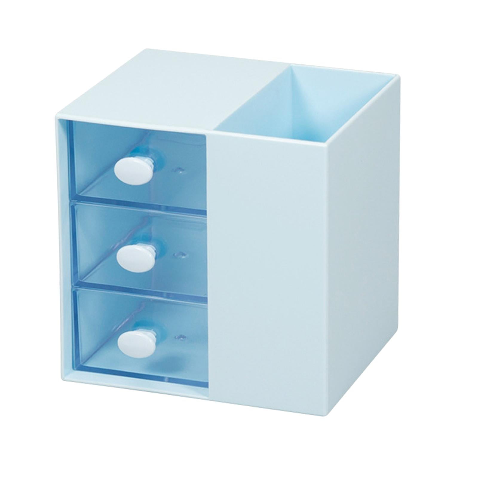 Pen er Office Desktop Organizer with 3 Transparent Drawers ,13x10 ...
