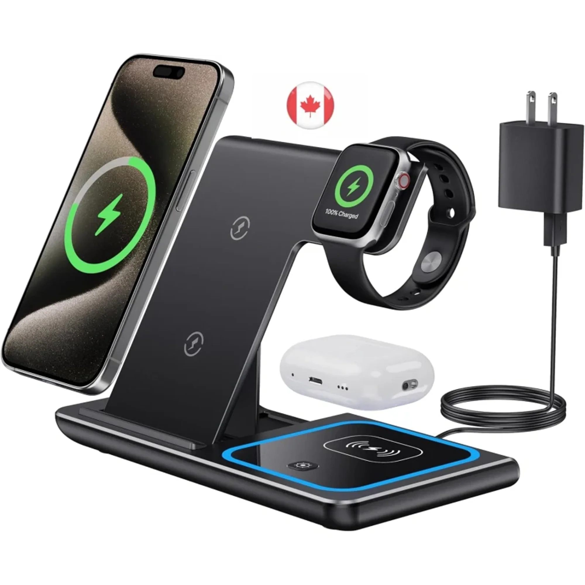 Click here for Gener 3-In-1 Wireless Iphone Charger Foldable Char... prices