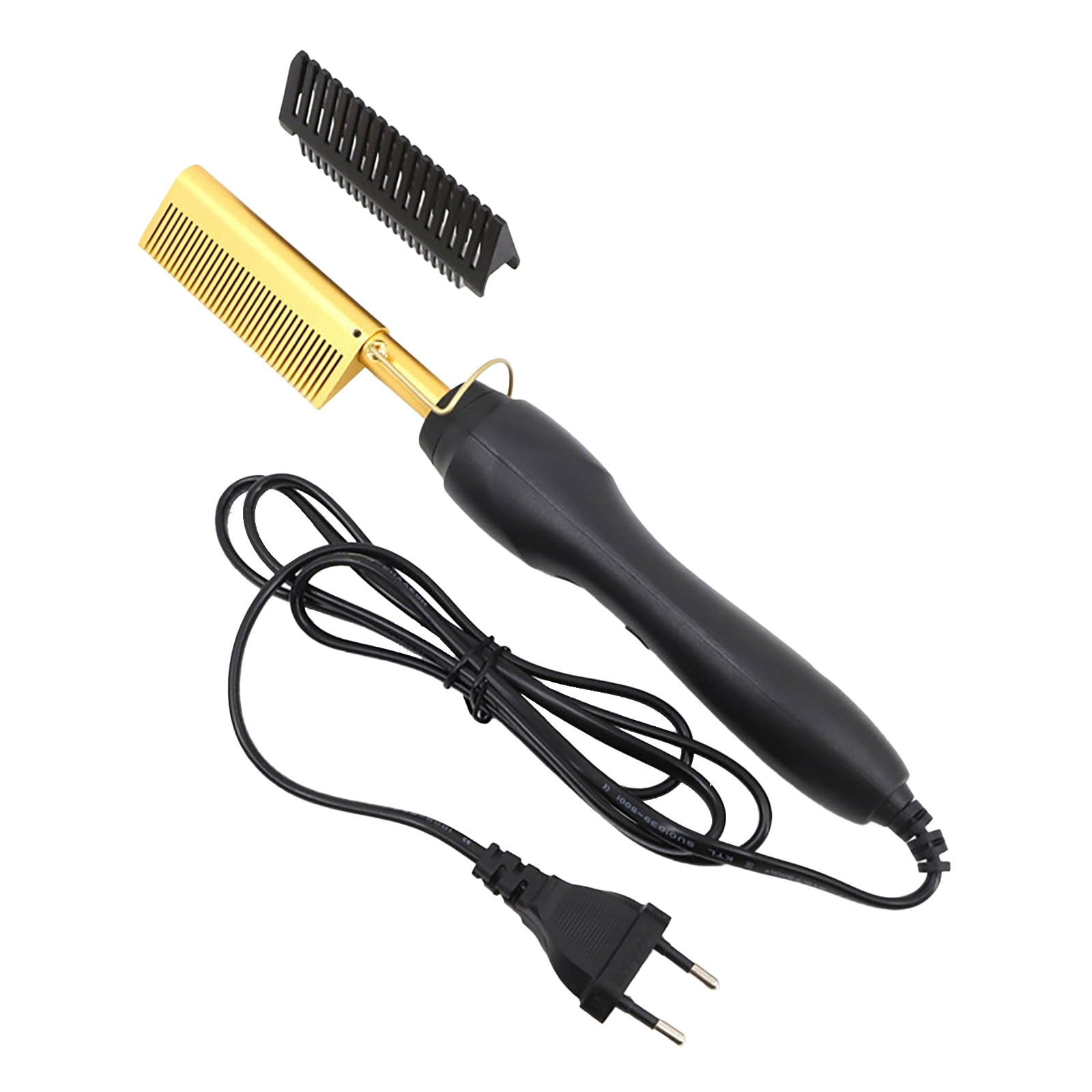 DHARMONAL Copper Comb Straightening Comb Functional Curling 2 In 1 ...