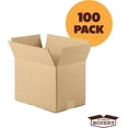 12"x12"x5" Brown/Kraft Corrugated Cardboard Shipping Boxes 100-Pack ...