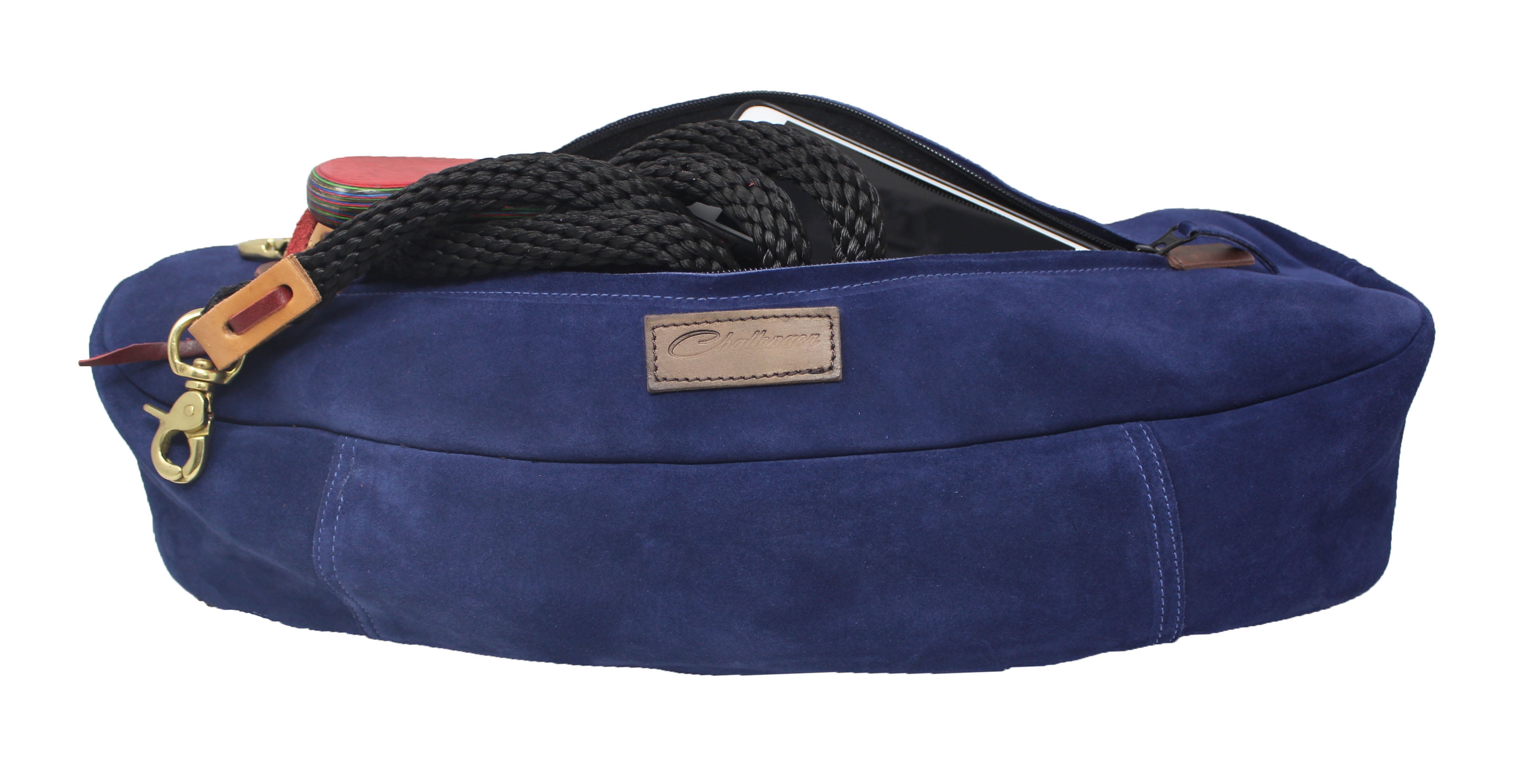 Horse Suede Leather Saddle Trail Riding Cantle Bag Navy 102AA37NV ...