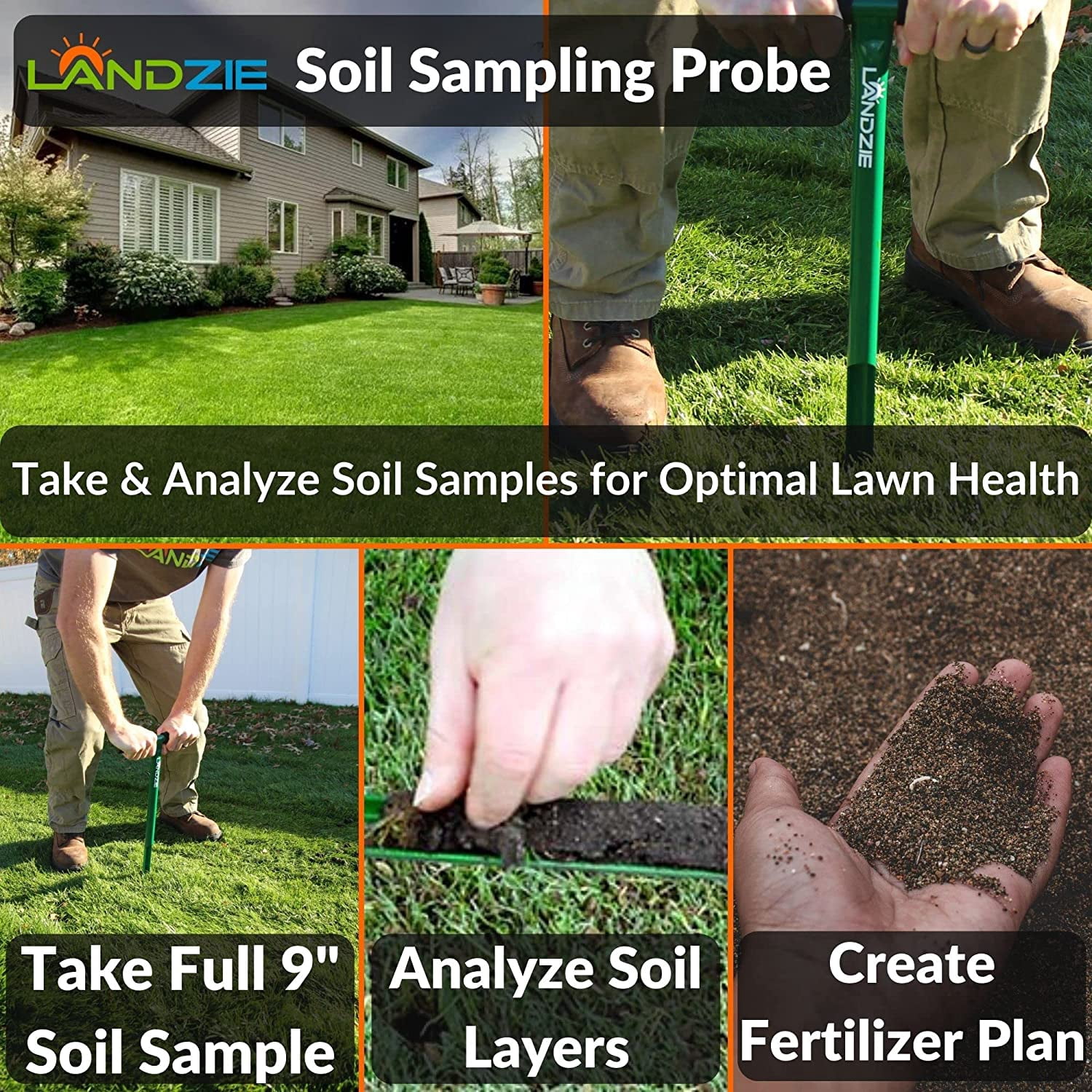 Agriculture Soil Core Sampler 20-Inch Stainless Steel Soil Sampler ...