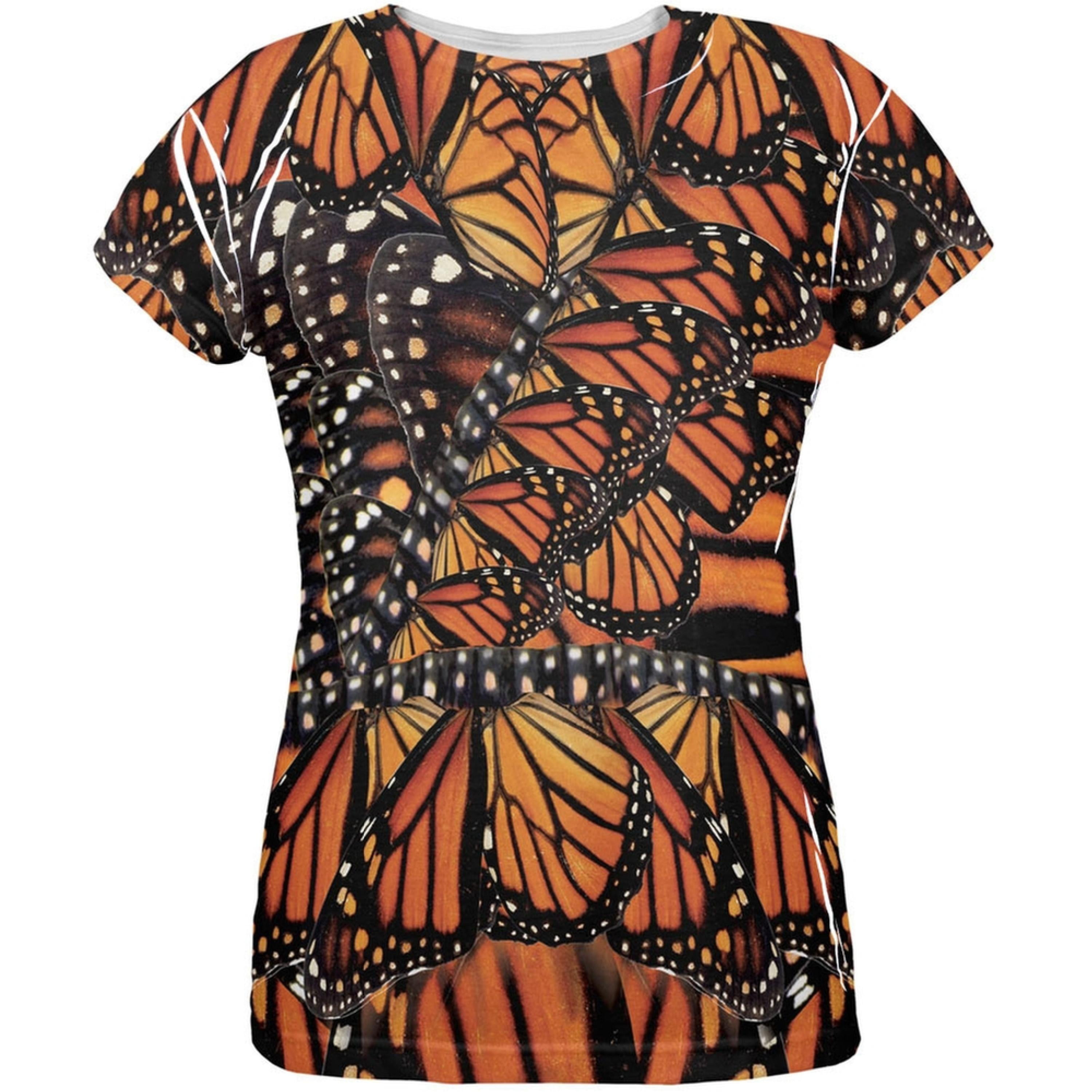 Monarch Butterfly Costume All Over Womens T-Shirt - Walmart.com