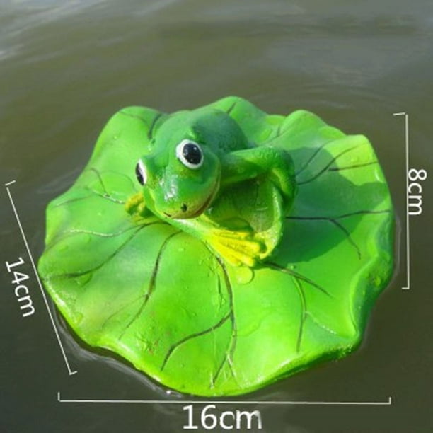 Floating Frog Water Ornament Animal Resin Sculpture For Micro-Landscape ...