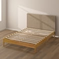 Zinus Amelia 41" Wood Platform Bed Frame with Upholstered Headboard ...