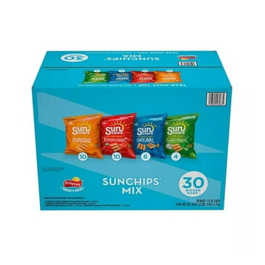 SunChips Multigrain Snack Variety Pack, 30 Count Individual Bags in ...