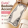 Cat Rug for Bedroom, Washable Cats Shaped Area Rug, Cute Cartoon Cat ...