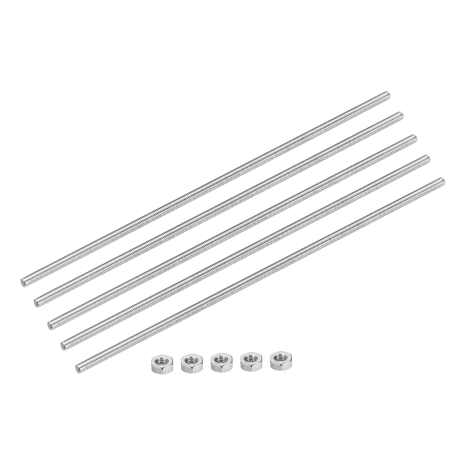 Varilla completamente roscada M3 x 100mm 0.5mm Pitch Acero Inoxidable ...