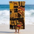Black African Women 2-in-1 Beach Towel Backpack,Quick Dry Beach Towel ...
