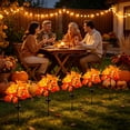 Fall Solar Pathway Lights, Autumn Outdoor Harvest Decorations ...