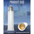 Socket Extender, Light Socket Extender, 4.72 inch, E26 E27 compatible ...