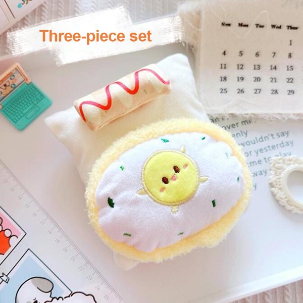 Doll Bed for Labubu Bed Contain 2 Pillows Sleeping Bag 1/12 BJD Doll ...
