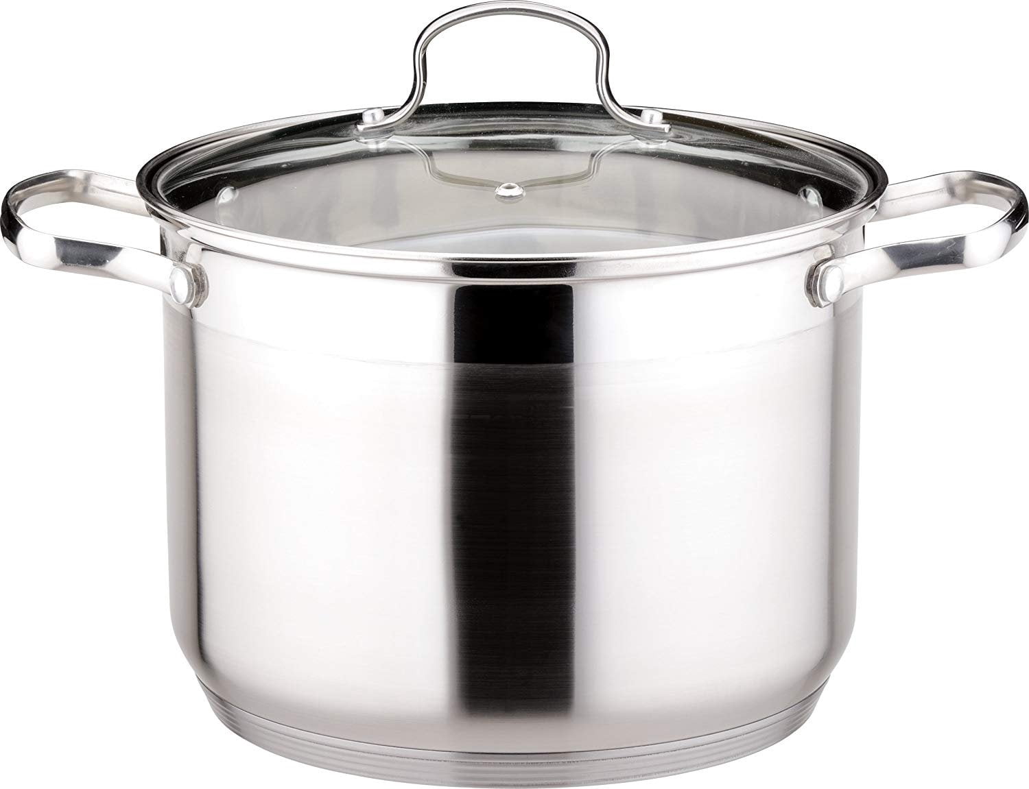 Josef Strauss Le Stock Pot with Glass Lid 28 Liter, 14.2" Diameter x 10 ...