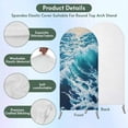 Blue Teal Coastal Arch Backdrop Cover 6.6x3.3 Ft, Spandex Wedding Arch ...