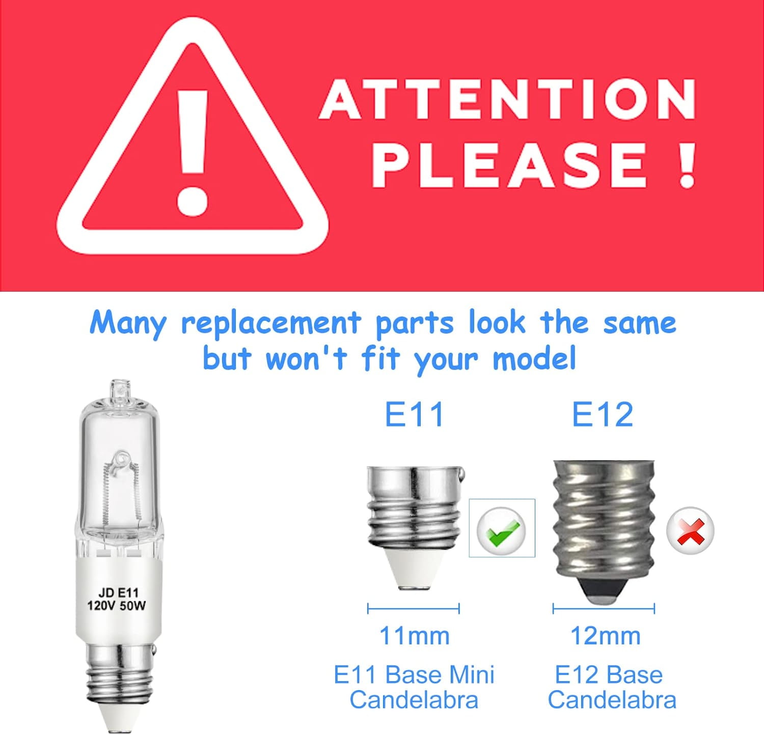 Light Bulb Jd E11 120v 50w | Shelly Lighting