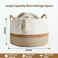 Large Cotton Rope Baskets for Storage, Domaci Woven Basket for ...
