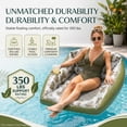 3-in-1 Inflatable Pool Lounge Chair, Adult Water Sofa Float with Cup ...