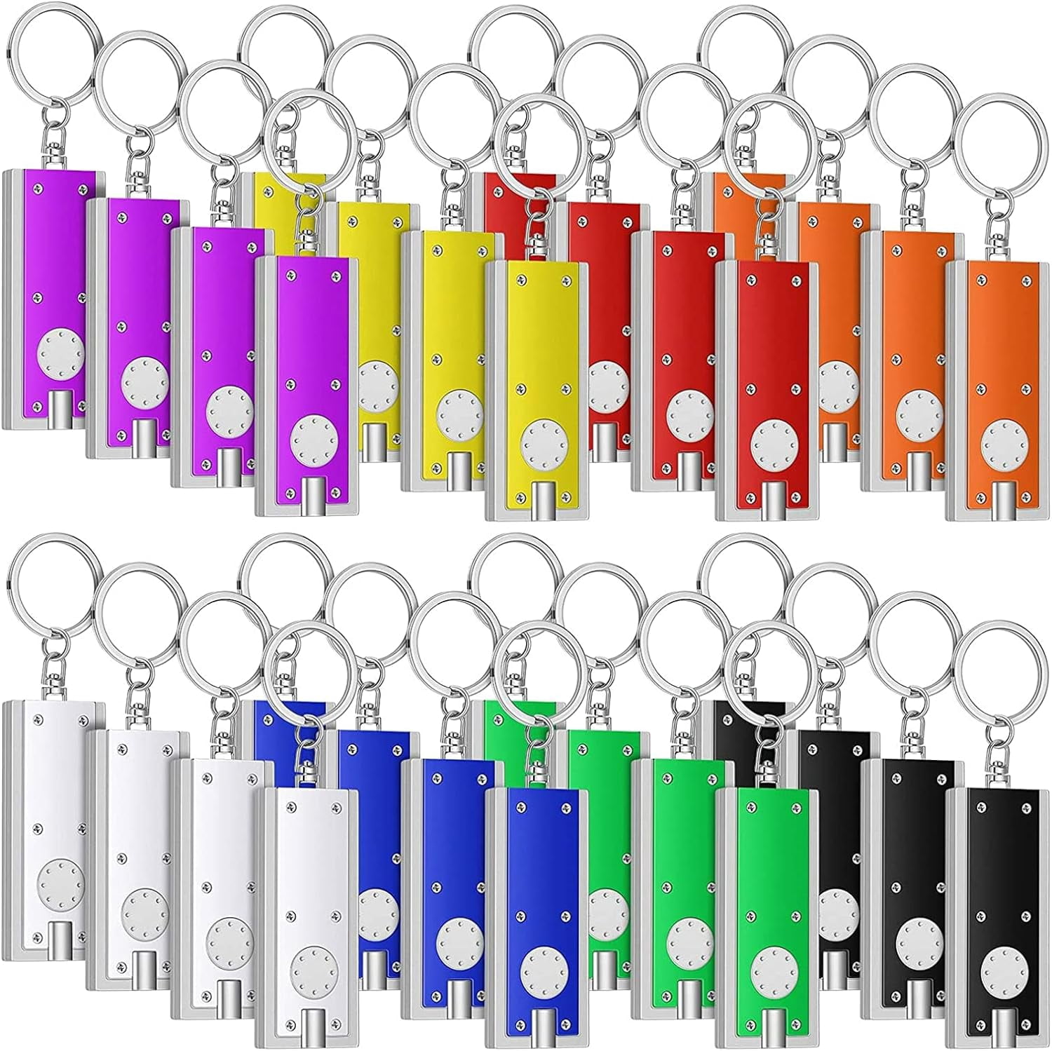 shiyou-32 Pieces Mini Keychain LED Lights, Powerful LED Keychain Lights ...
