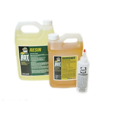 PC Products PC-Rot Terminator Epoxy Wood Hardener, Two-Part 24oz in Two ...