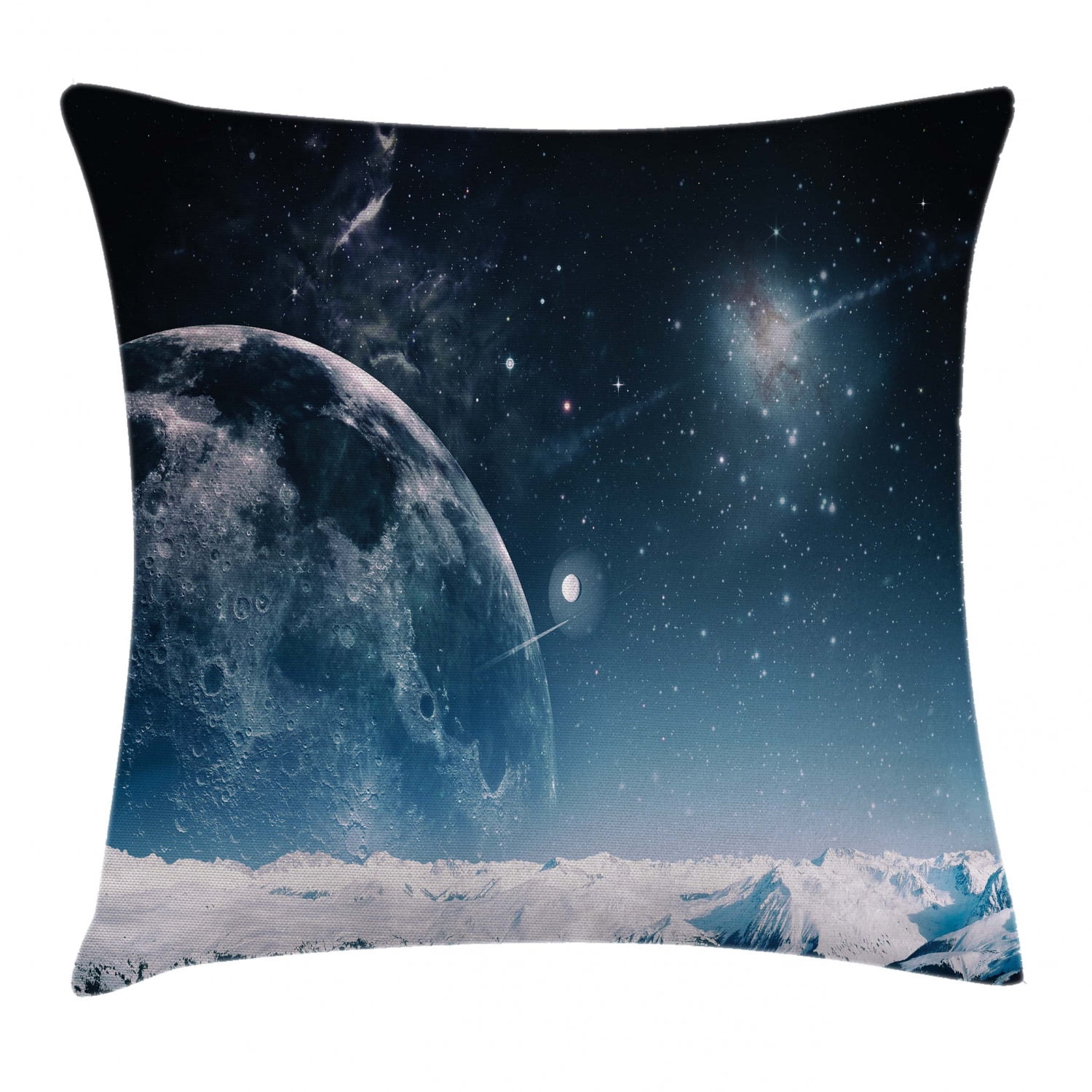 Universe Throw Pillow Cushion Cover, Another World Landscape Atmosphere ...