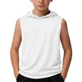 ATOGUTA Gym Tank Tops for Girls Loose Hooded Undershirts Teens Casual ...