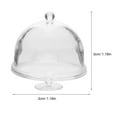 Worgeous 30 pcs Plastic Transparent Cake Stands Mini House Cake Holder ...