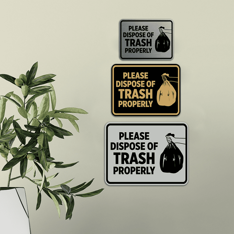 Please Dispose Of Thoughtfully Logo Litter Genie Plus Cat Litter