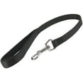 Short Dog Leash Padded Handle Wide Nylon Traffic Lead 22" Long Black ...