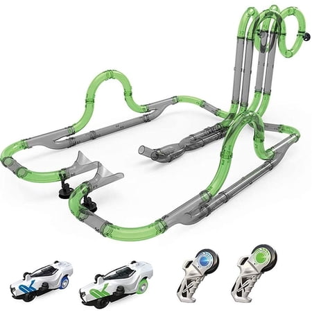 SMG Toys Track Car Racing Track Toys - Rail Car Race Track Set, Build ...
