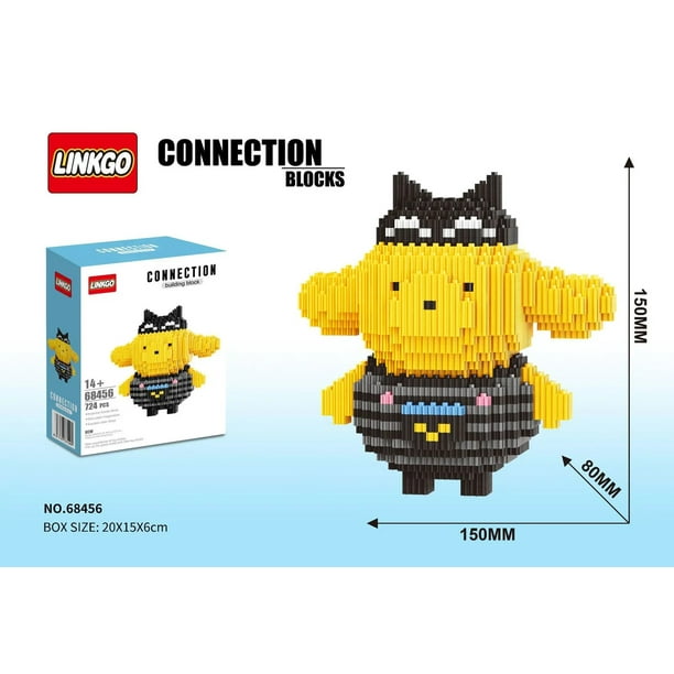 Sanrio Kuromi Diamond Building Blocks, Melody CinnamonRoll Pom Purin ...