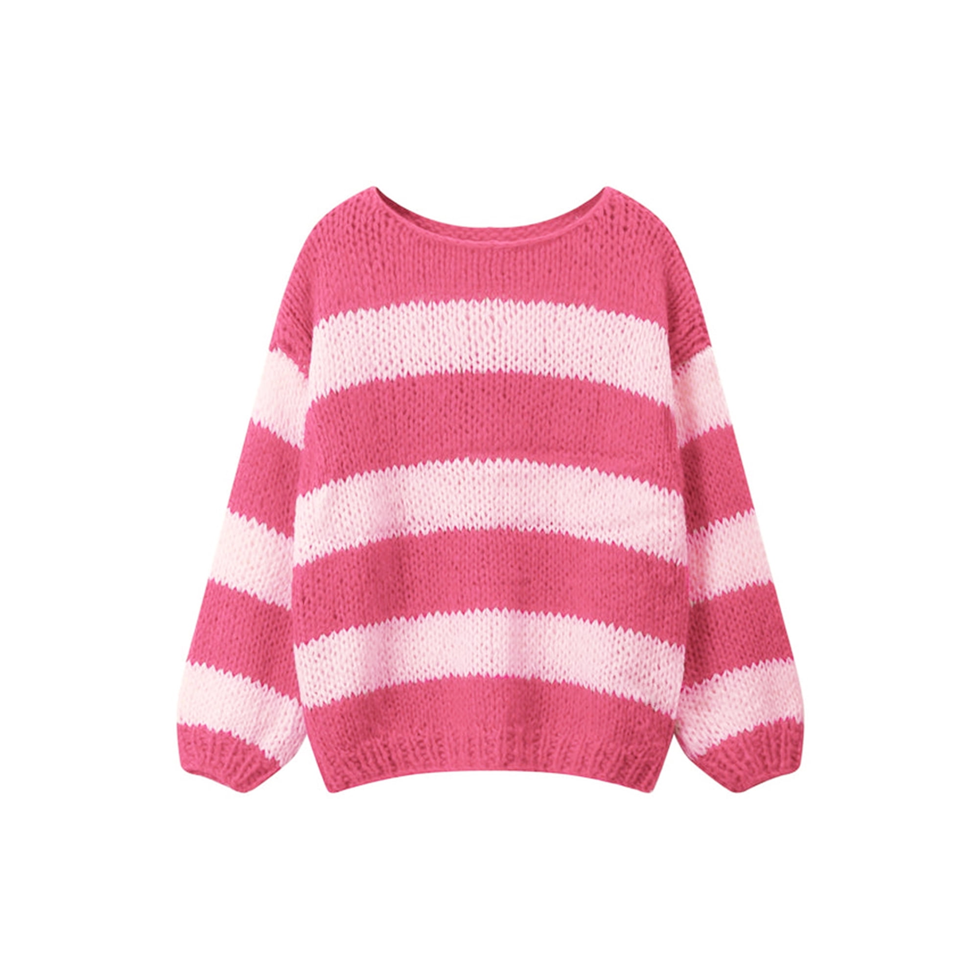 Click here for Gupgi Women Striped Sweaters Long Sleeve Loose Kni... prices