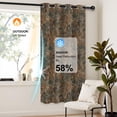 Camo and Grass Brown Pattern Blackout Curtains,Triple Weaved Fabric ...