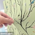 Branch Flower TV Dust Cover 43 Inch, Bee Bird Bud Retro Green Computer ...