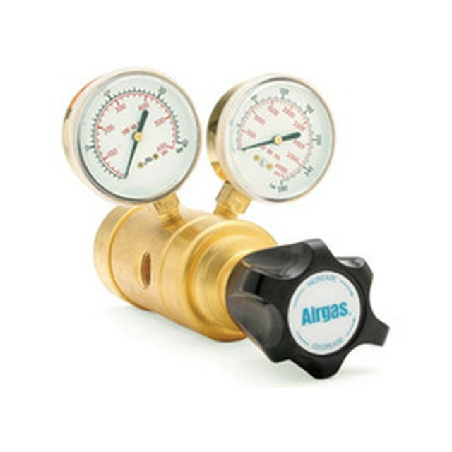 Airgas Brass LaserPLUS™ Dome-Loaded High Flow Cylinder Regulator 0-500 ...