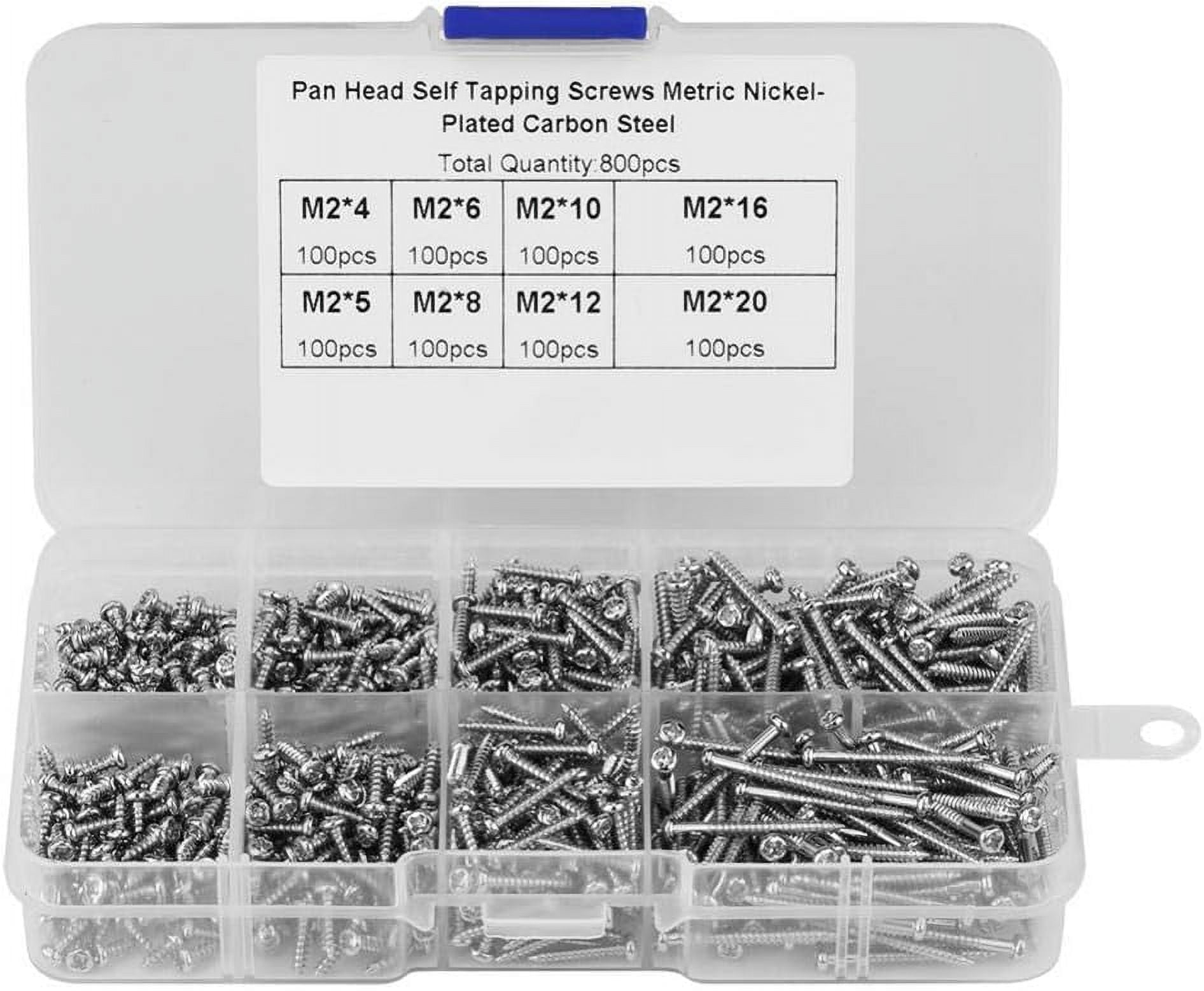 Self Drilling Screw Assortment, Sharp Threads Cutting Fasteners Set For ...
