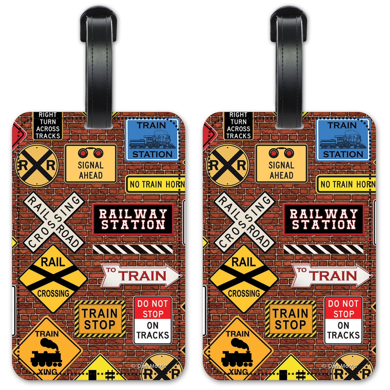 Train Signs - Image by Dan Morris - Luggage ID Tags / Suitcase ...