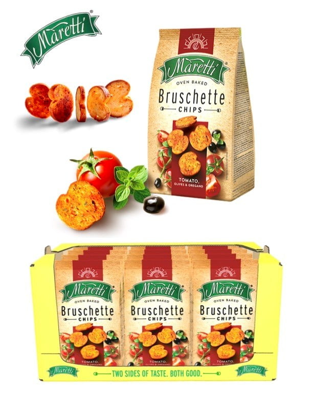 Maretti's Bruschette Chips "Tomato & Oregano" 142g (pack of 12 ...
