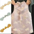 Handmade Chinese Knot Buttons Polyester Clothing Accessory with Jades ...