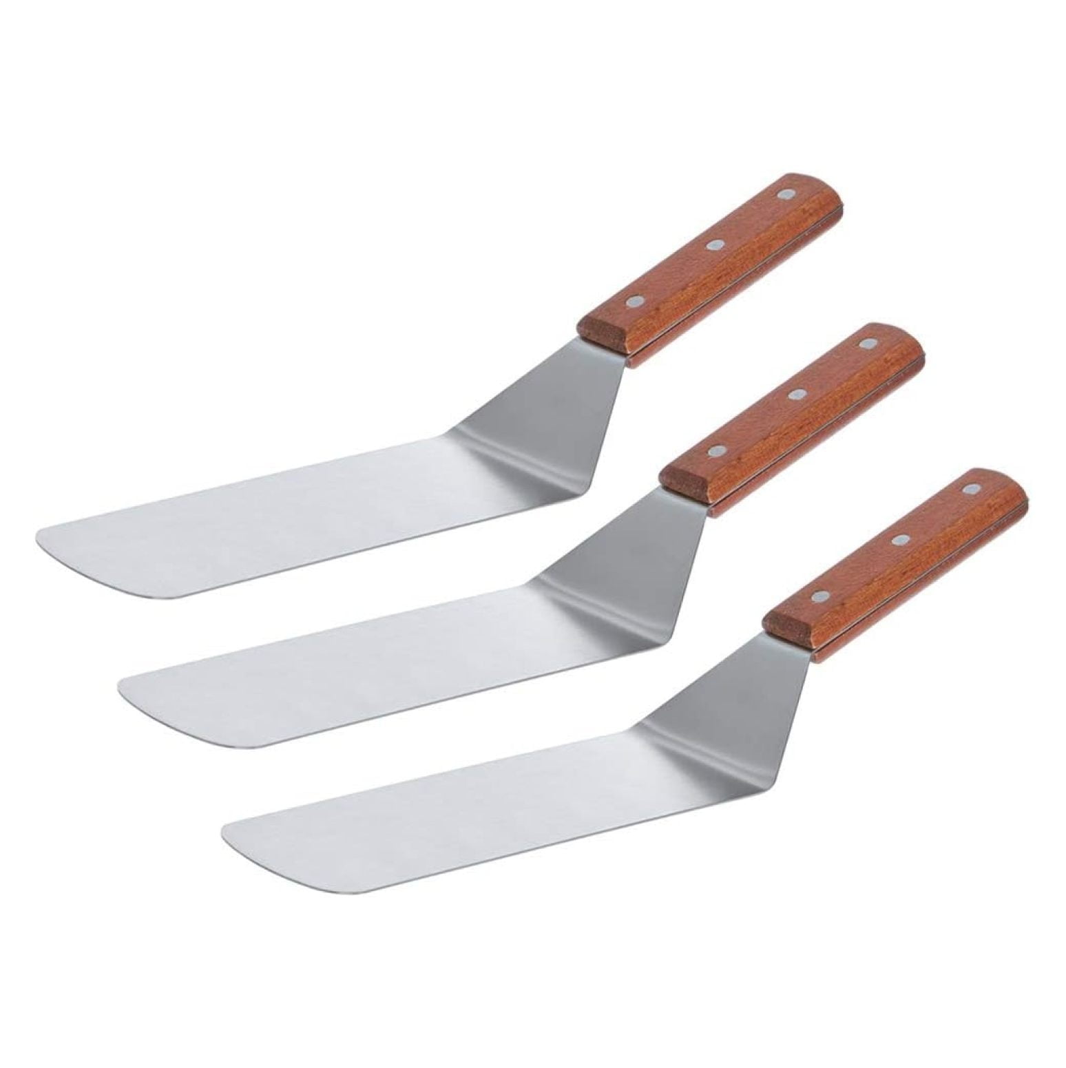 (Juego de 3) Espátula de plancha de metal con hoja de 8 x 3" y mango de ...