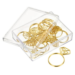 Uxcell Paper Clips Envelope Shape with Box Gold Tone for Organize ...