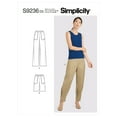 Simplicity Misses' Pants Sewing Pattern S9236 Size 4-6-8-10-12 ...
